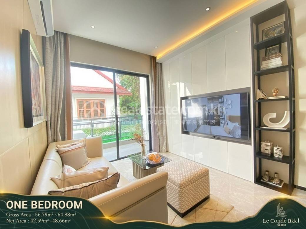 1 Bedroom Apartment - Le Condé BKK1 Condominium Phnom Penh - in Phnom ...